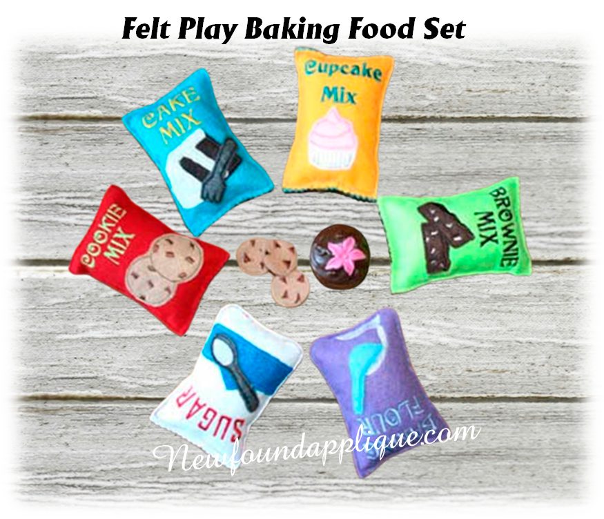 Felt Baking Food ITH Set - Embroidery Design