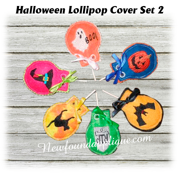 Halloween Lollipop Cover ITH Set 1 - Newfound Applique