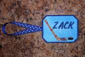 Bag Tag Sports In the Hoop Design Set – Embroidery Design