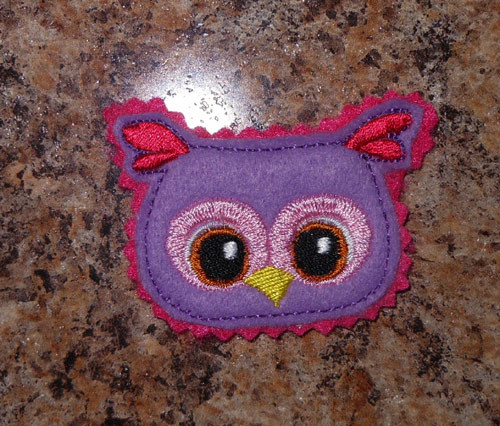 In The Hoop Adorable Owl Feltie Embroidery Machine Design - Newfound ...