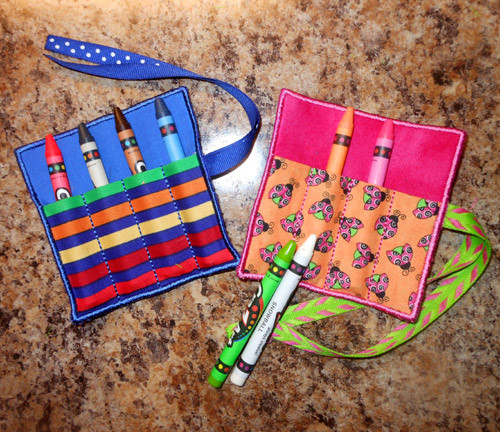 Square crayon roll - Newfound Applique