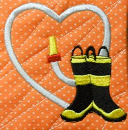 Hometown Hero Firefighter Embroidery Machine Design - Newfound Applique