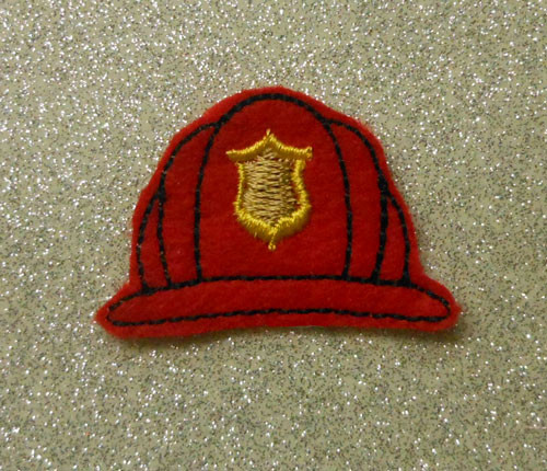 In the hoop Fireman Hat Felt Pc Embroidery Machine Design Set ...