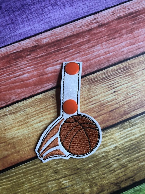 In The Hoop Basketball Key Fob Embroidery Machine Design - Newfound ...