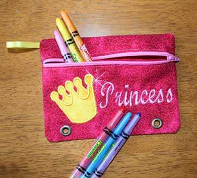 Princess Pencil Case - Newfound Applique