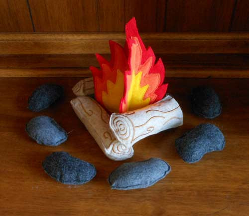 Felt Bonfire Set - Fun Crafting Design for Kids
