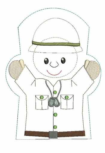 Soldier Hand Puppet - Newfound Applique