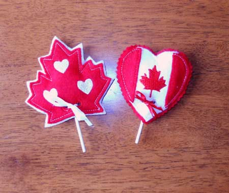 Canada Lollipop Holders - Newfound Applique