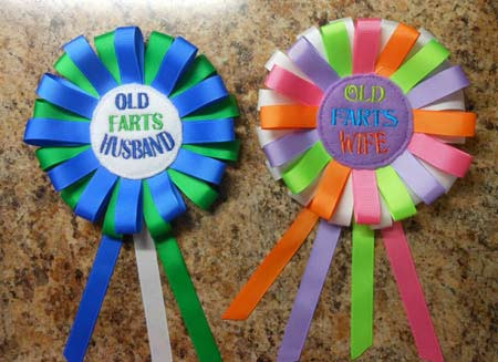 Old Fart Badge In The Hoop Embroidery Design Set