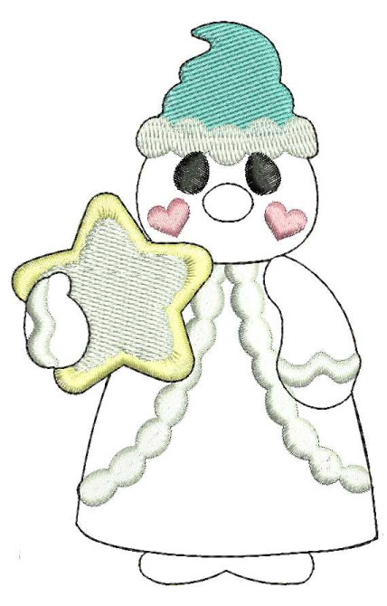 In The Hoop Sweet Ginger Wise Man With Star Ornament Embroidery Machine ...