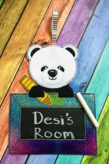In The Hoop Sewing Room Door Sign Embroidery Machine Design