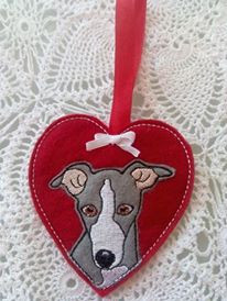 King Charles Stocking and Heart Ornament Embroidery Set