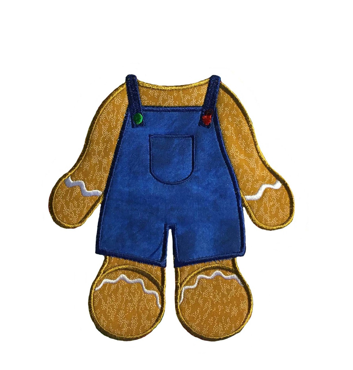 5"x7" Ginger Girl Applique Design with 9"x13" Bib Template