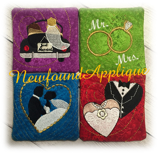 In The Hoop Religious Coaster Embroidery Machine Design Set