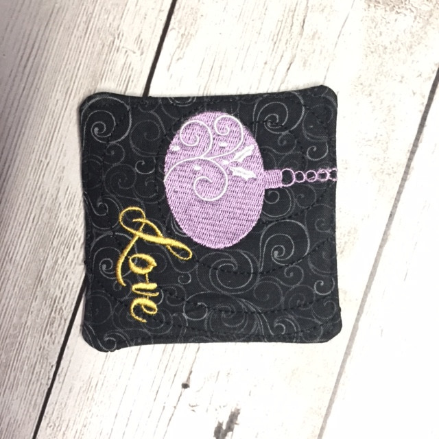 Manly Coaster Set Embroidery Machine Design