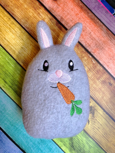 In The Hoop Easter Bunny Stuffie Embroidery Machine Design