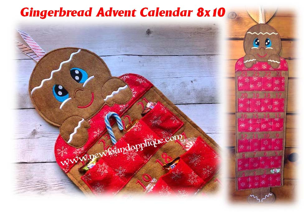 In The Hoop Snowman Advent Calendar Embroidery Machine Design ...