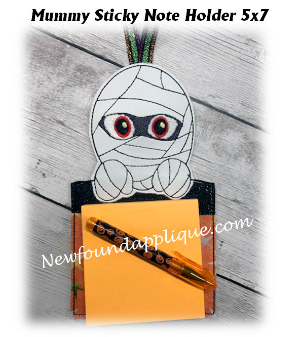 In The Hoop Snowman Face Sticky Note Holder Embroidery Machine Design ...