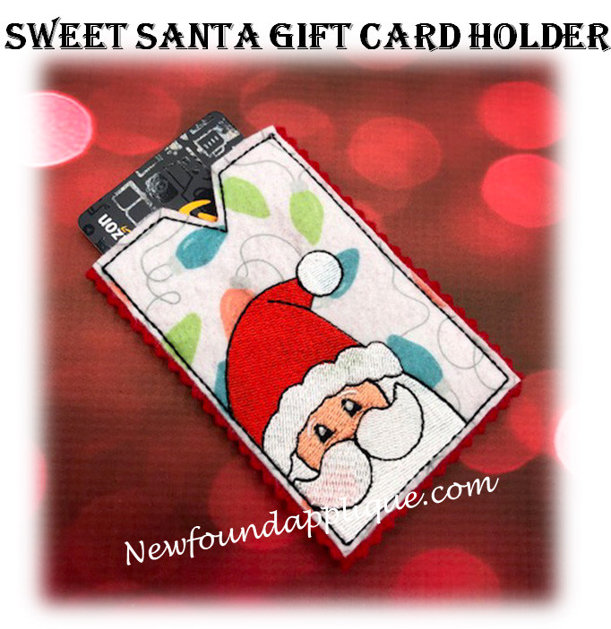 In The Hoop Smiling Gingerbread Gift Card Holder Embroidery Machine ...