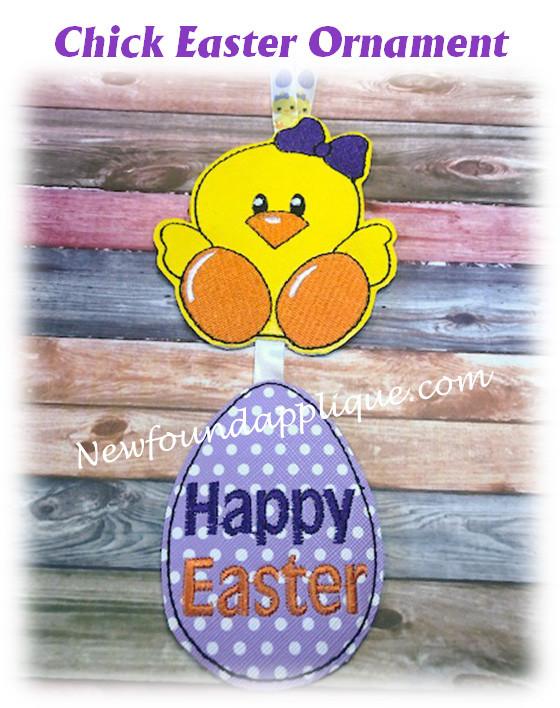 In The Hoop Easter Chick Pencil Holder & Card EMbroidery Machine Design ...