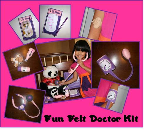 Little Doctors Kit Set for Embroidery - Fun Kids Designs