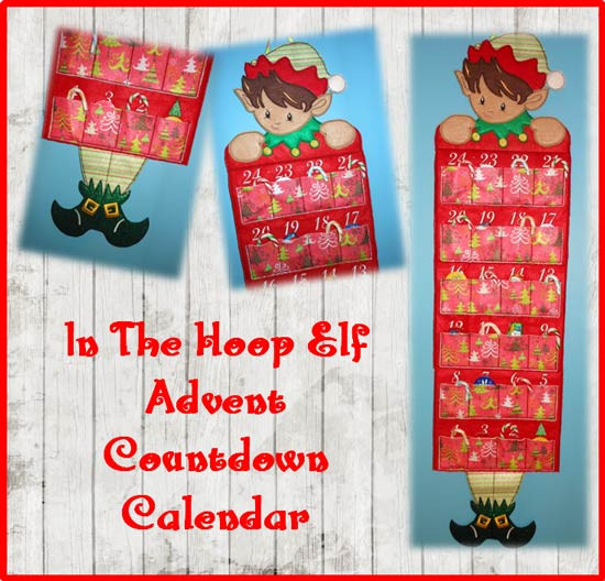 In The Hoop Snowman Advent Calendar Embroidery Machine Design ...