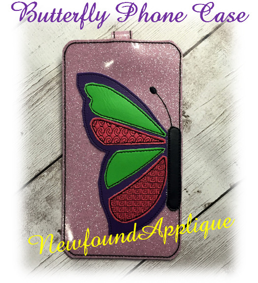 In The Hoop Floral Cell Phone/Ipod Case Embroidery Machine Design ...