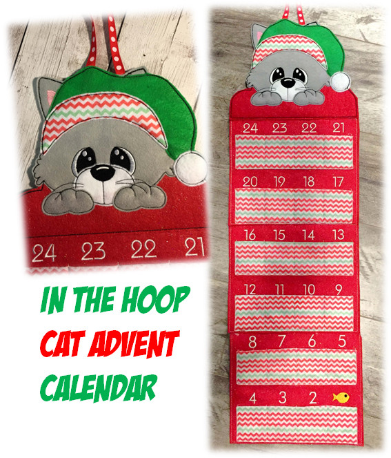 In The Hoop Snowman Advent Calendar Embroidery Machine Design ...