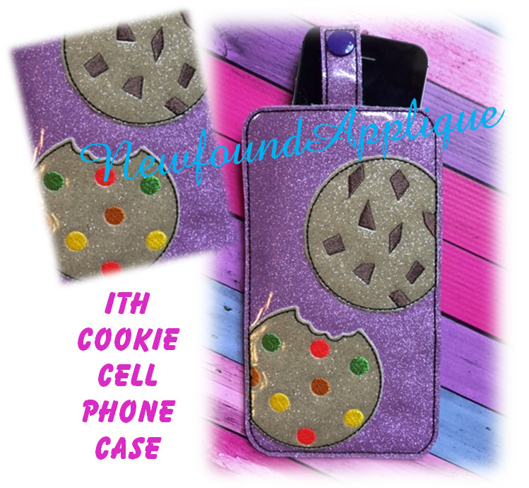 In The Hoop Cookie Cell Phone/Ipod Embroidery Machine Design Case ...