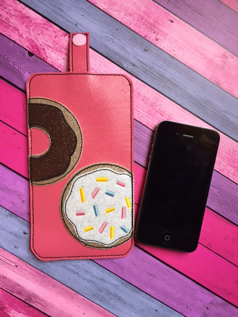 In The Hoop Donut Cell Phone/Ipod Embriodery Machine Design Case ...