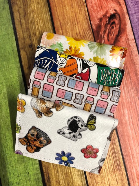 In The Hoop Blank Folded Card Holder Embroidery Machine Design ...