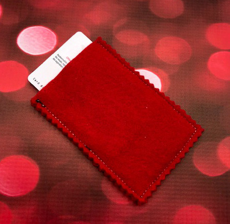 Sweet Santa Gift Card Holder - Embroidery Machine Design
