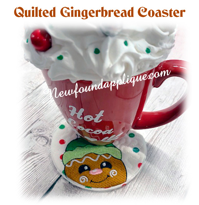Back To School Quilted Coaster Embroidery Design