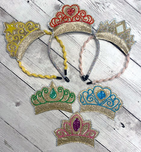 In The Hoop Gem Crown Embroidery Machine Design Set - Newfound Applique