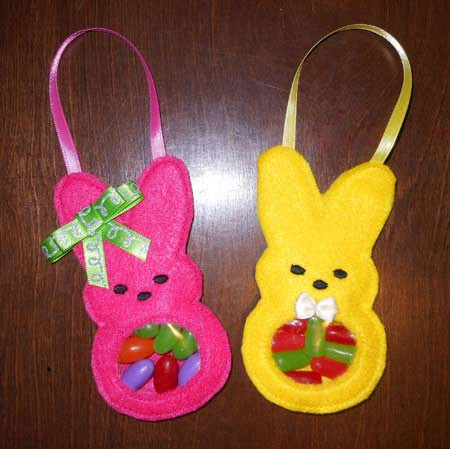 Easter Bunny Candy Pocket Embroidery Machine Design