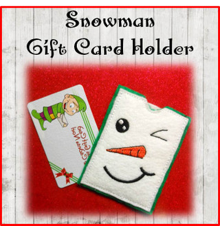 Christmas Faces Gift Card Holder Set