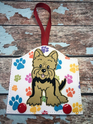 Yorkshire Terrier Calendar 4x4 Embroidery machine Design