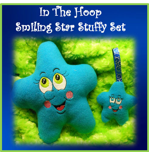 In The Hoop Smiling Star Stuffie Embroidery Machine Design - Newfound ...