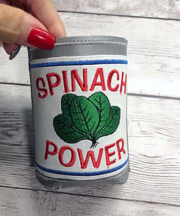 In The Hoop Spinach Can Wrap Embroidery Machine Design - Newfound Applique