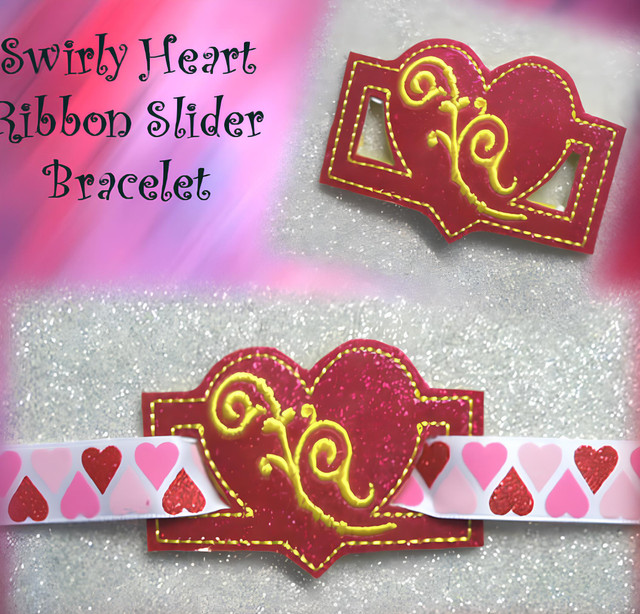In The Hoop Christmas Slider Bracelet Embroidery Machine Design Set ...