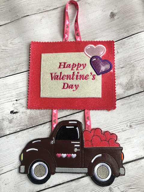 Valentine Truck Door Sign