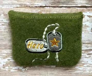In The Hoop Dog Tag Embroidery Machine Design Set