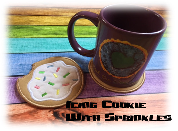 10 Piece Cookie Coaster Set Embroidery machine designs