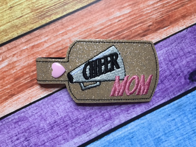 Cheer MOM, MUM, DAD Key Fob Set Embroidery Machine Designs
