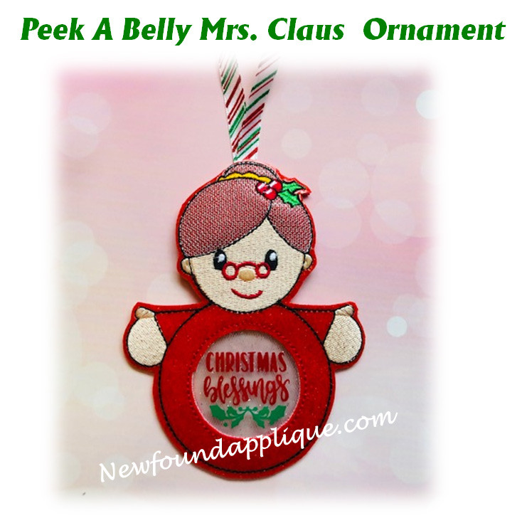 In The Hoop Mrs. Claus Body Bid Embroidery Machine design - Newfound ...