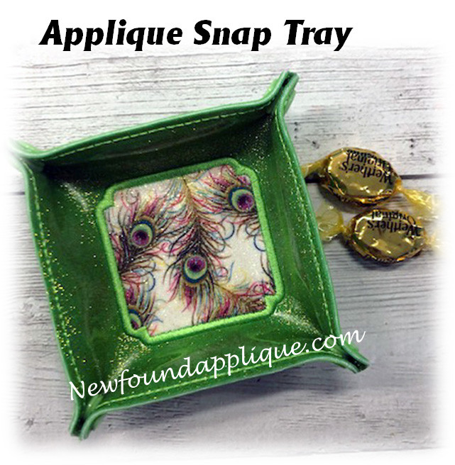 In The Hoop Applique Snap Tray Embroidery Machine Design Set - Newfound ...