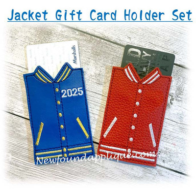 Jacket Gift Card Holder Embroidery Design Set