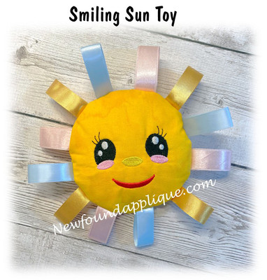 Smiling Sun Toy Embroidery Machine Design