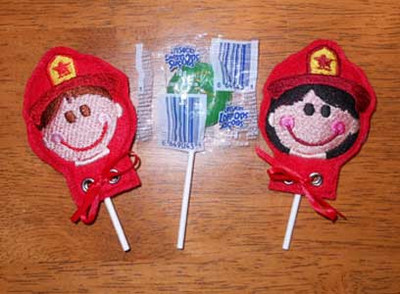 Lollipop Holder Fireman - Fun & Unique Party Favor Design
