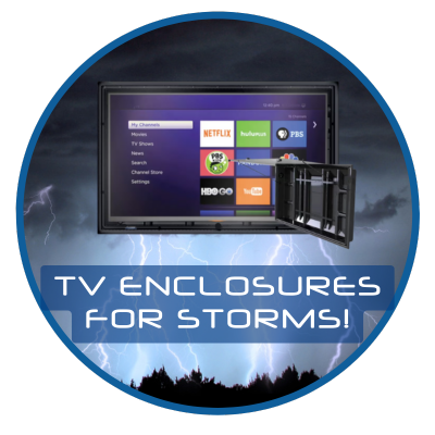 Weatherproof Outdoor TV Enclosure - The TV Shield